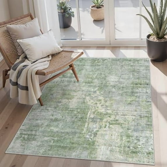 Area Rugs 4x6 for Living Room, Vintage Washable Rugs for Dining Room ...