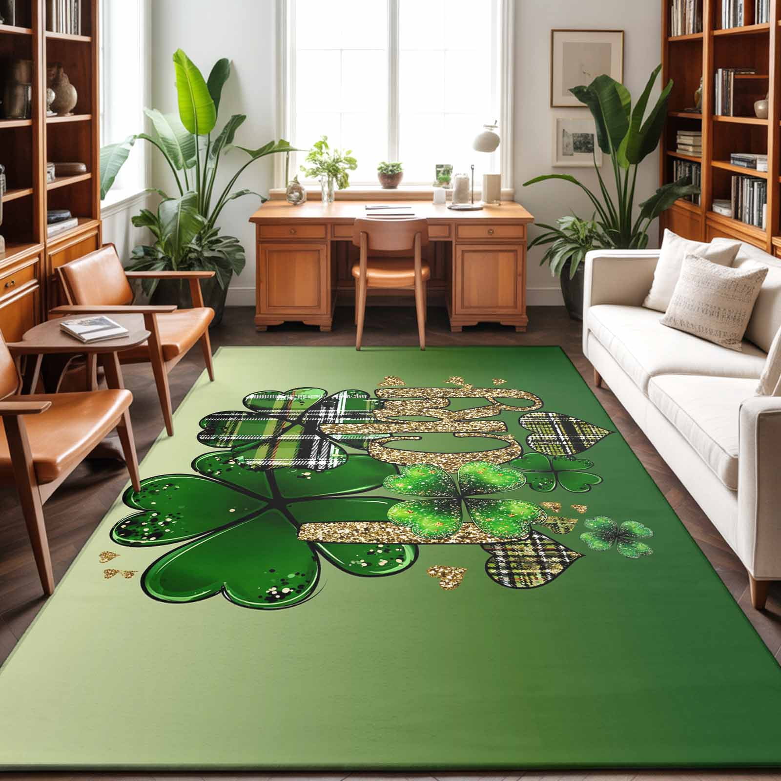 Area Rugs 5'x7', St. Patrick's Day Carpet Runner Indoor Outdoor Rugs ...