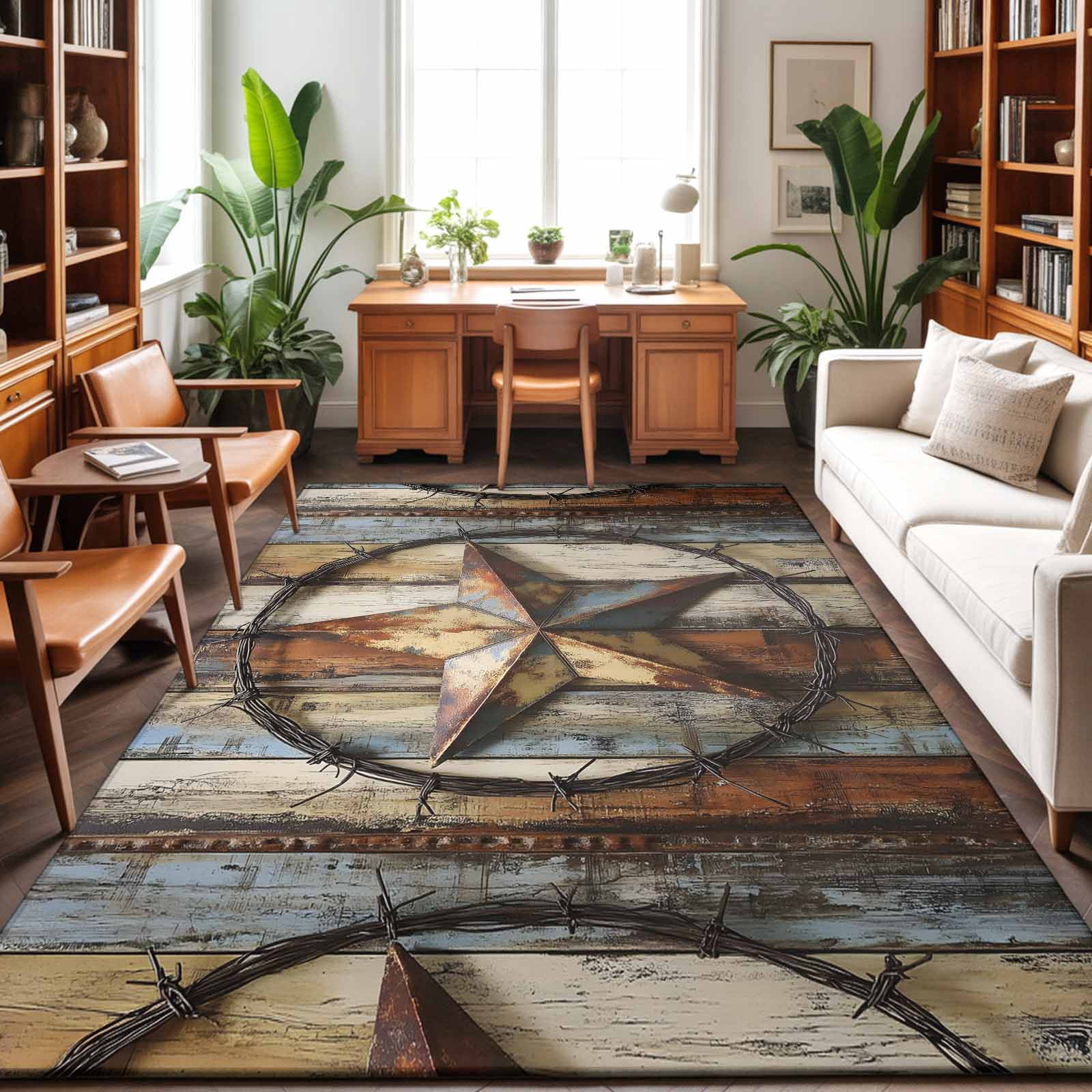 Area Rugs 5'x7', Vintage Farmhouse Carpet Runner Indoor Outdoor Rugs ...