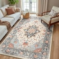 Area Rugs 5'x8' Washable Non-slip Flvintdimedallion Carpet For Living ...