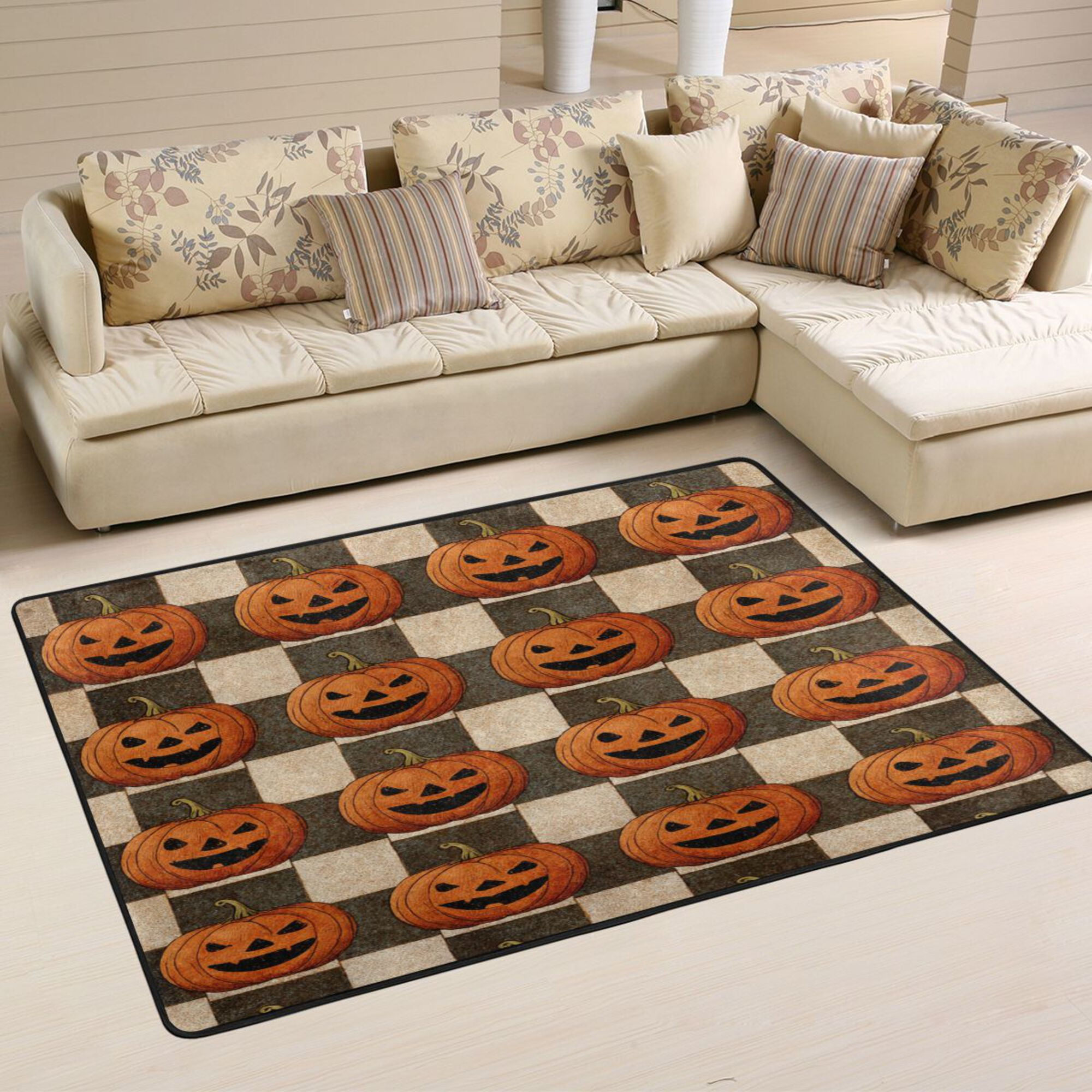 Area Rugs 72"x48" Indoor Non-Slip Wear Resistant Floor Mats Soft Large ...