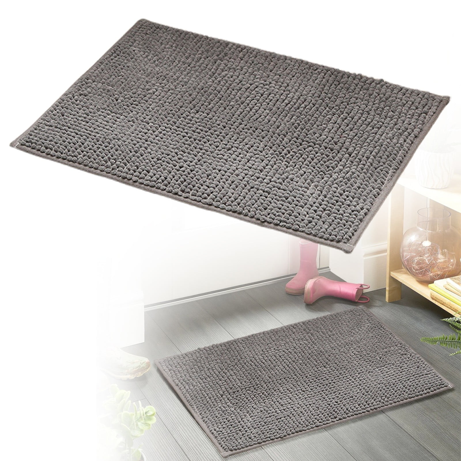 Area Rugs Floor Mat, Living Room, Bedroom, Bay Window, Carpet, Grey B ...