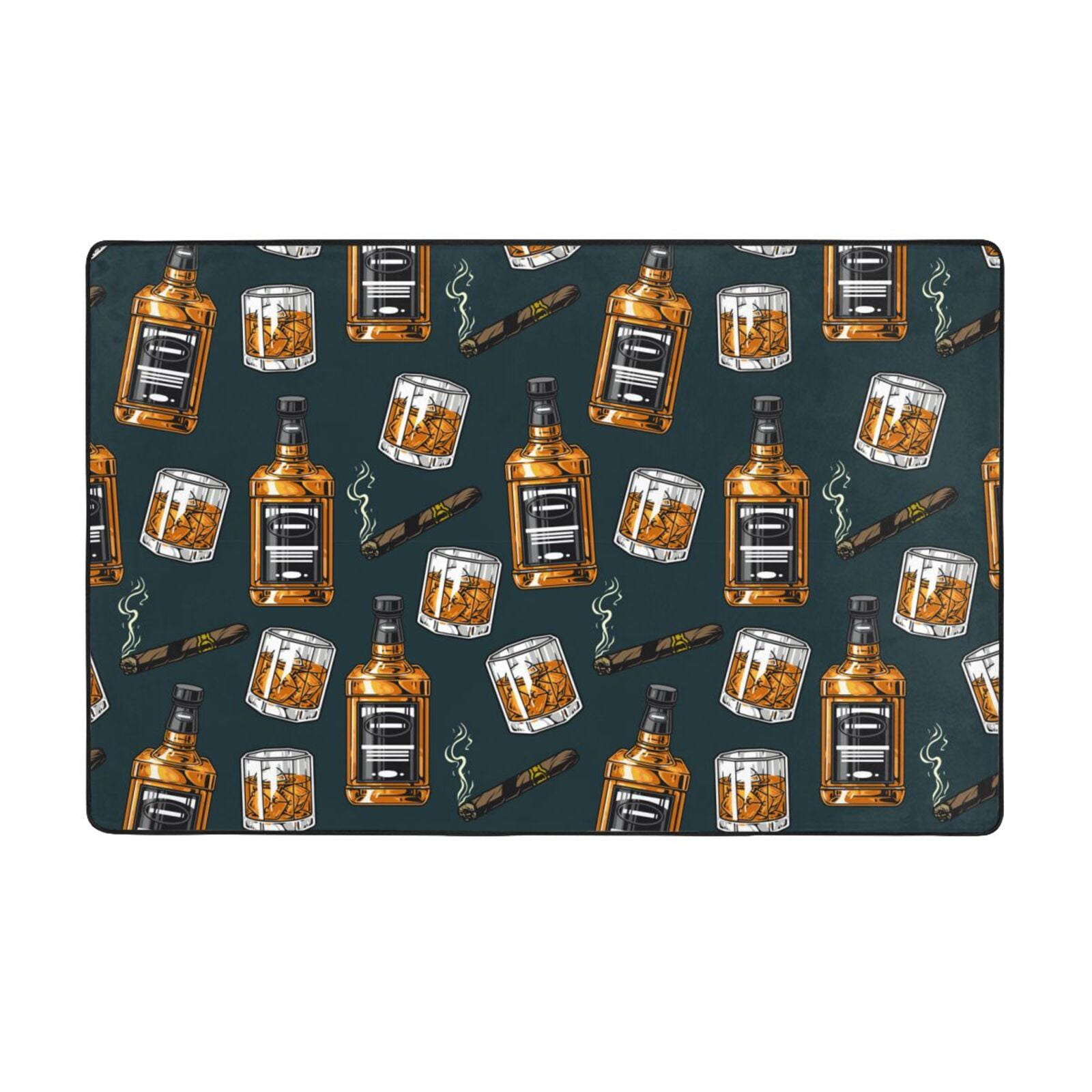 Area Rugs For Living Room Decor - Cigar Anti Slip Throw Washable Rugs ...