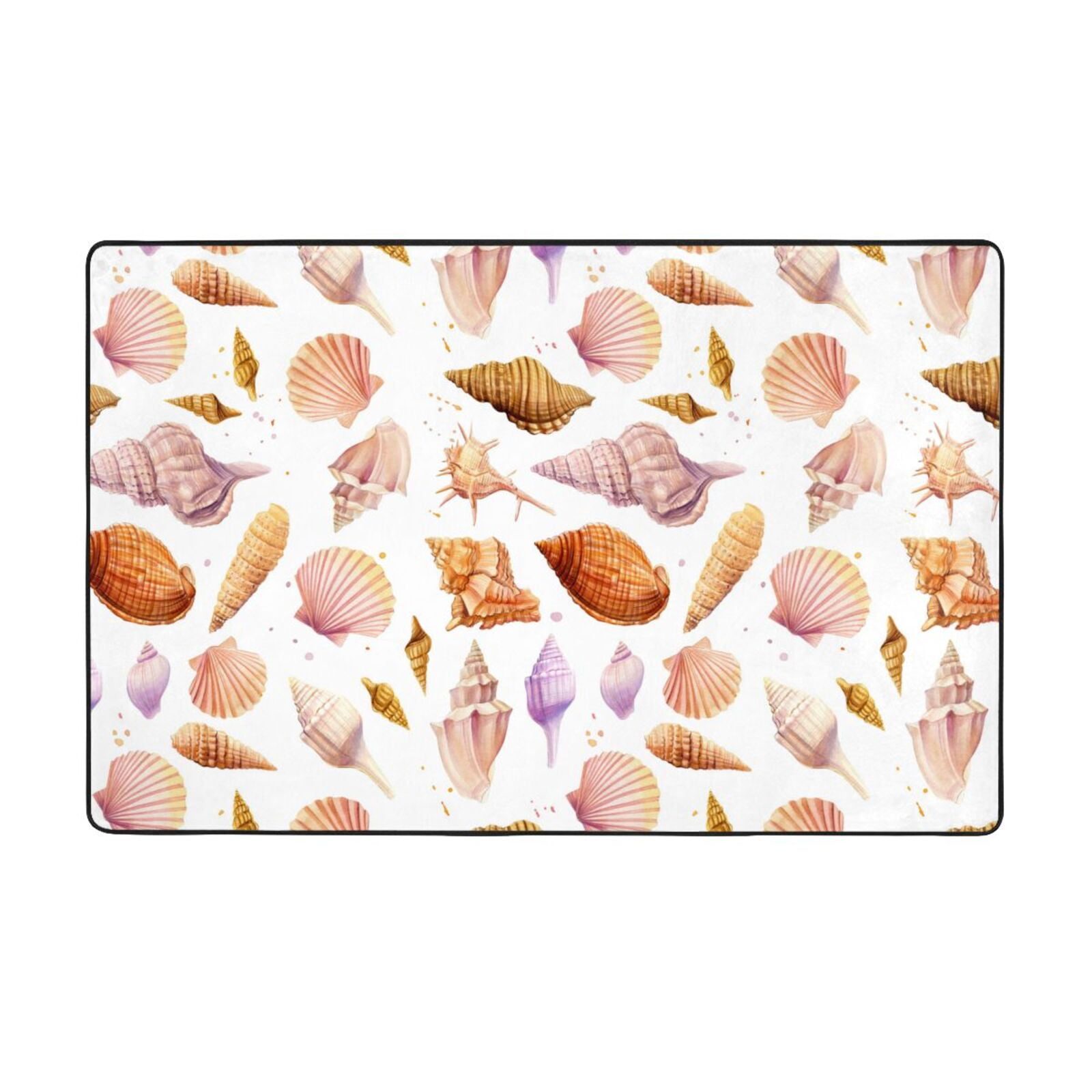 Area Rugs For Living Room Decor - Conch Shell No.J912 Anti Slip Throw ...