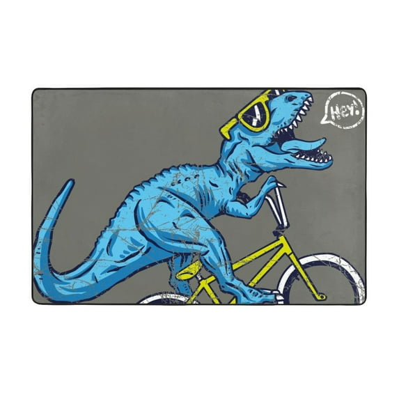 Area Rugs For Living Room Decor - Fun Riding Dinosaur Anti Slip Throw ...
