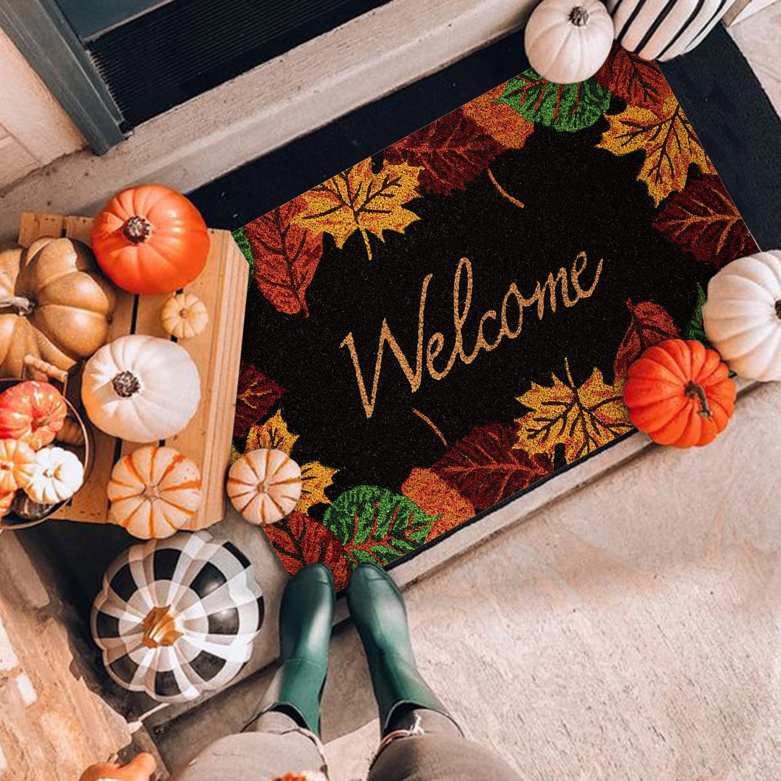 Area Rugs,Indoor And Outdoor Carpet Porch Front Door Thanksgiving ...