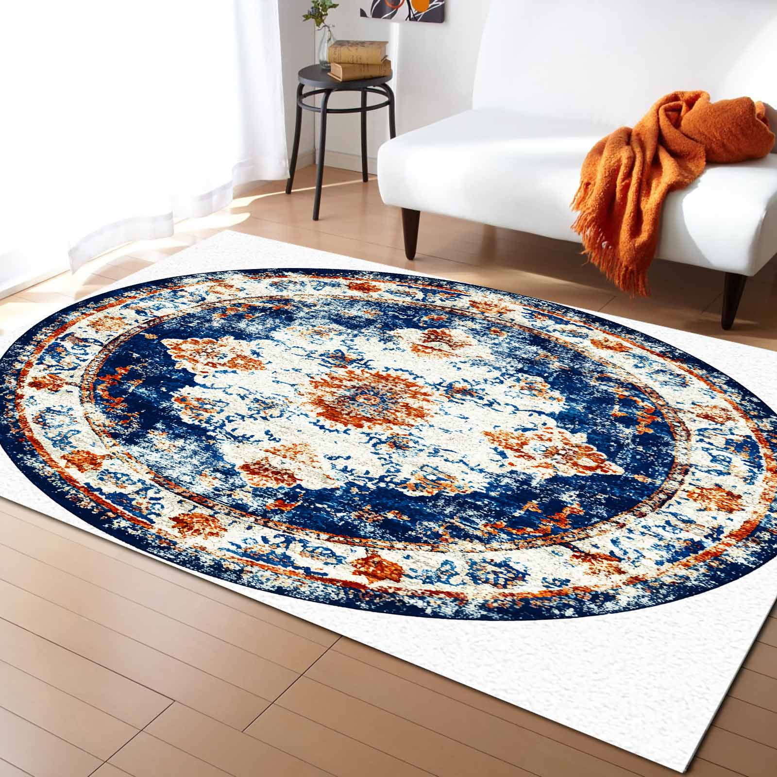 Area Rugs Indoor Non-Slip Rectangle Rug 2x3 Ft Boho Vintage Floral ...