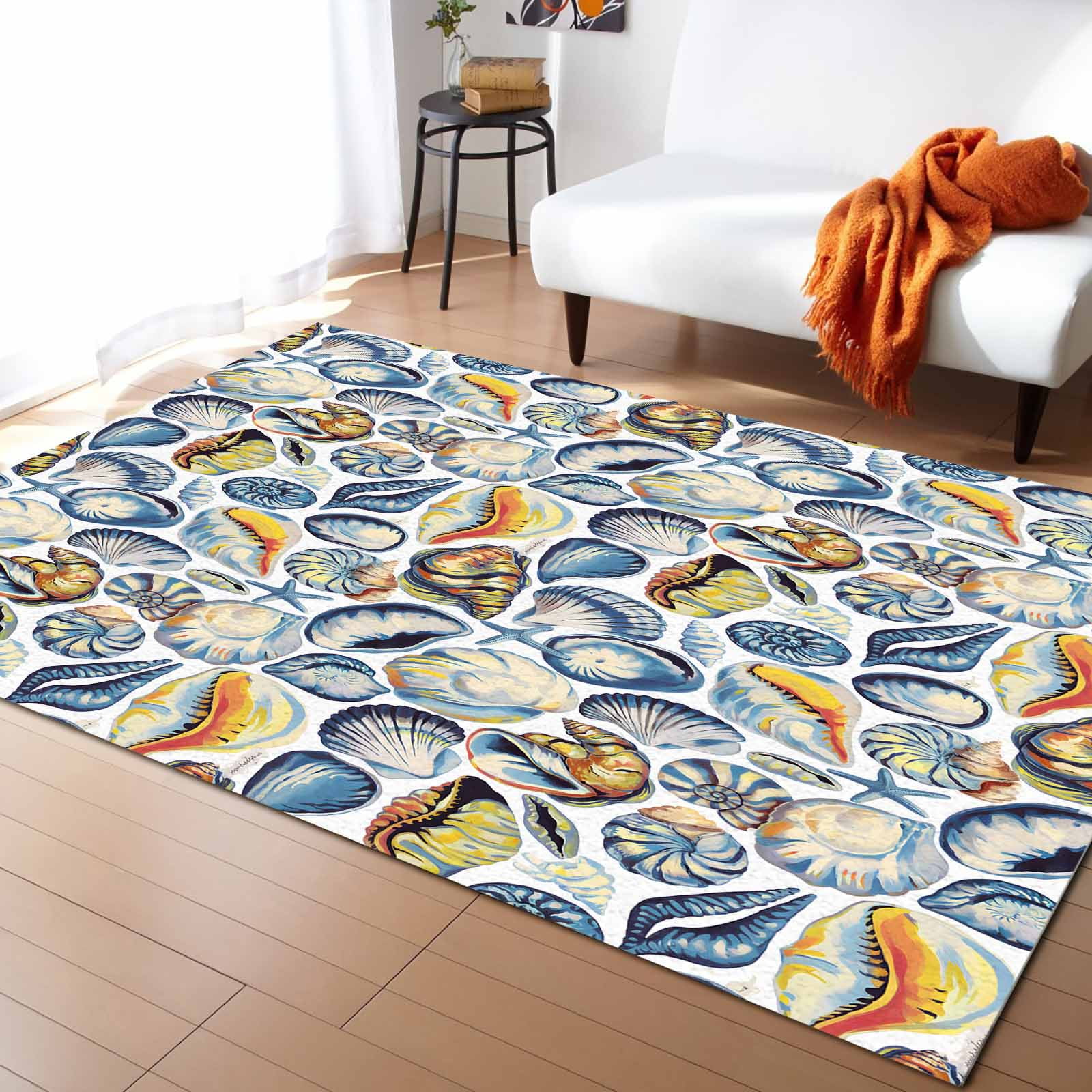 Area Rugs Indoor Non-Slip Rectangle Rug 2x3 Ft Summer Ocean Vintage ...