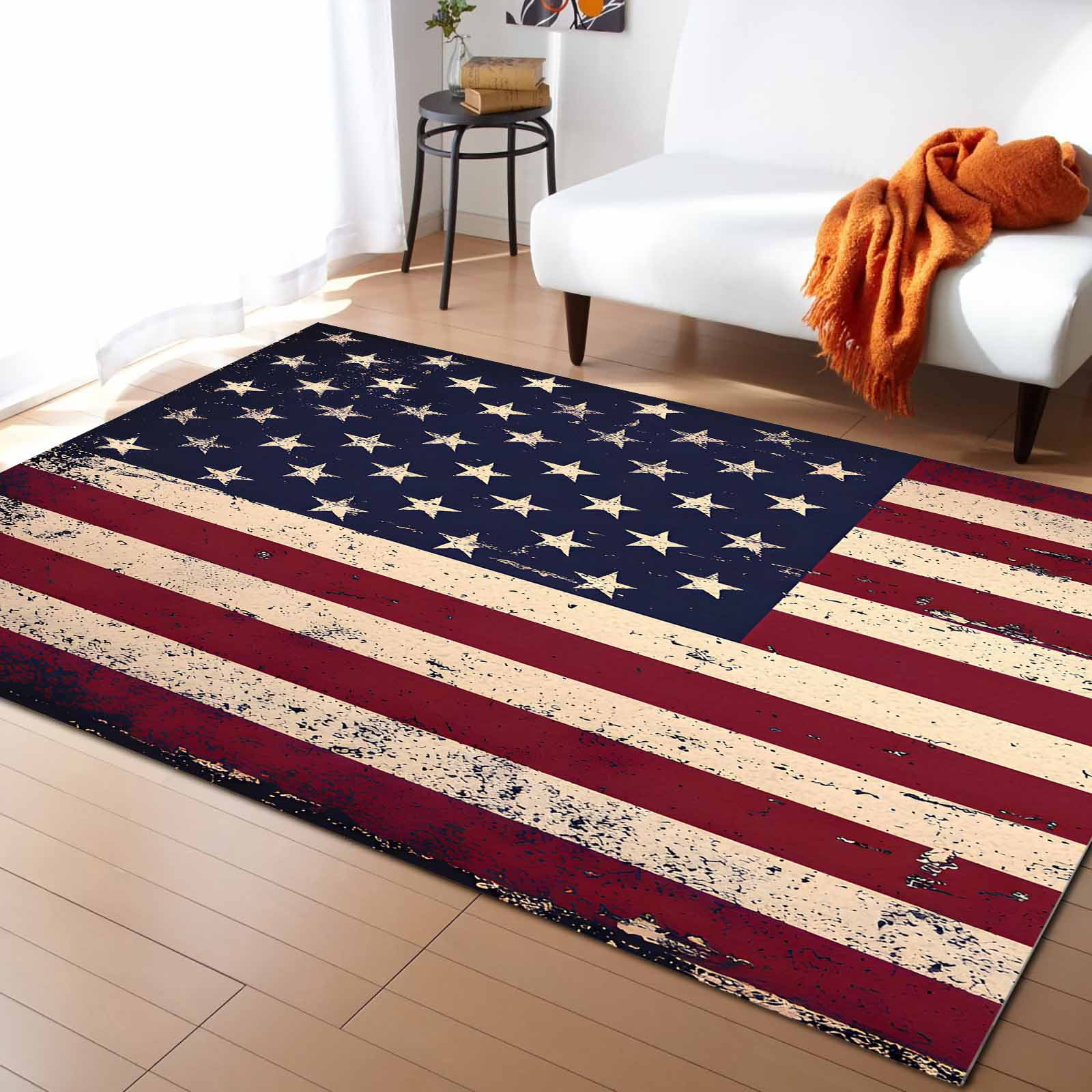 Area Rugs Indoor Non-Slip Rectangle Rug 5x7 Ft Independence Day ...