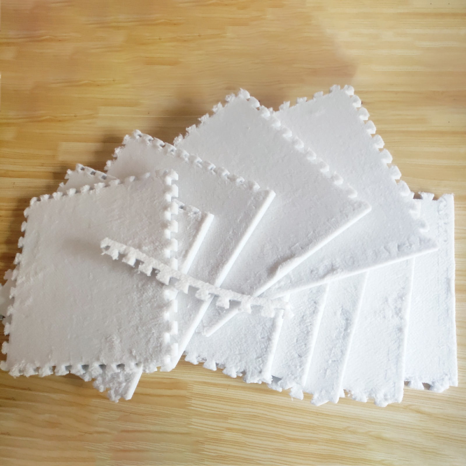 Area Rugs Interlocking Plush Foam Floor Tiles, 30×30cm, Soft Velvet ...