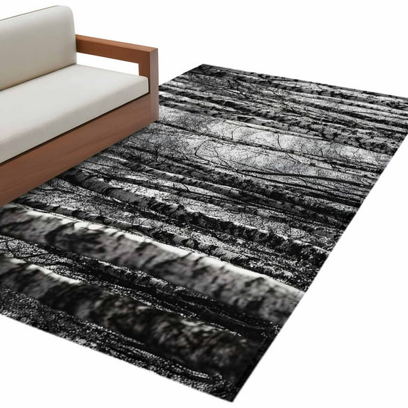 Area Rugs for Living Room 4x6 Ft, Black Truck Non Slip Area Rugs for ...
