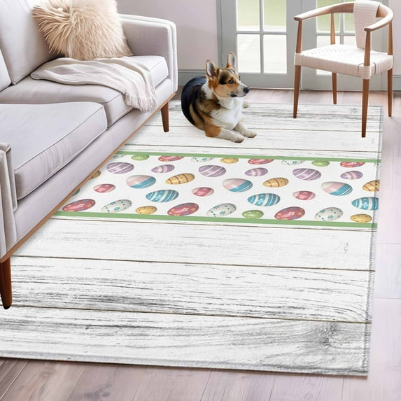 Area Rugs for Living Room 4x6 Ft, Easter Non Slip Area Rugs for Kitchen ...