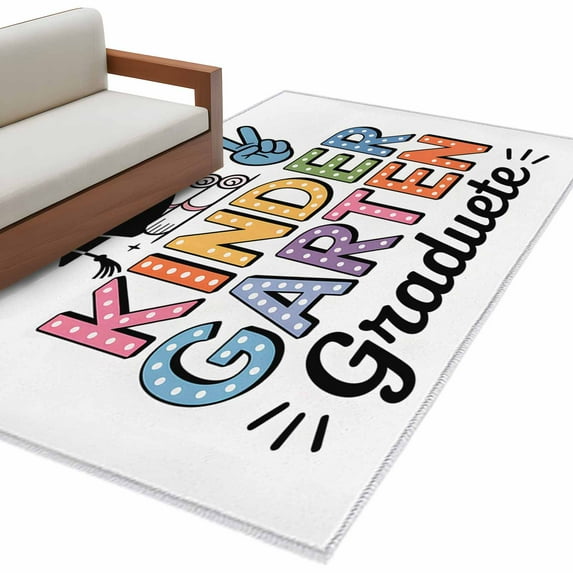 Area Rugs for Living Room 4x6 Ft, Graduation Hat Non Slip Area Rugs for ...
