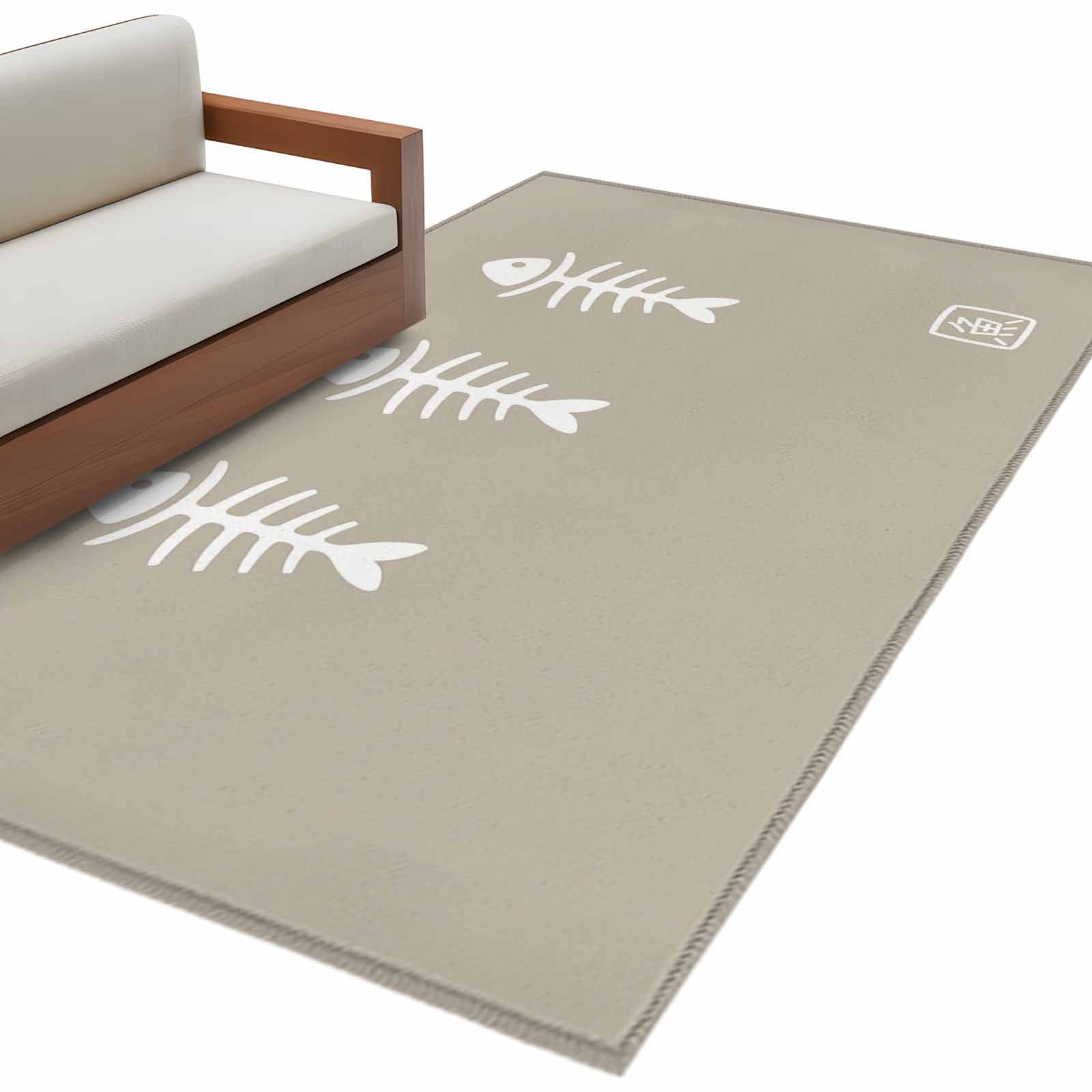 Area Rugs for Living Room 4x6 Ft, Japanese Fish Non Slip Area Rugs for ...