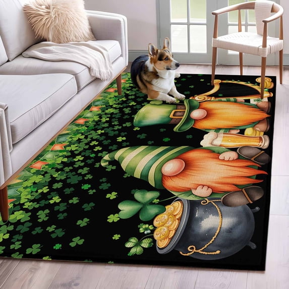 Area Rugs for Living Room 4x6 Ft, St. Patrick's Day Non Slip Area Rugs ...