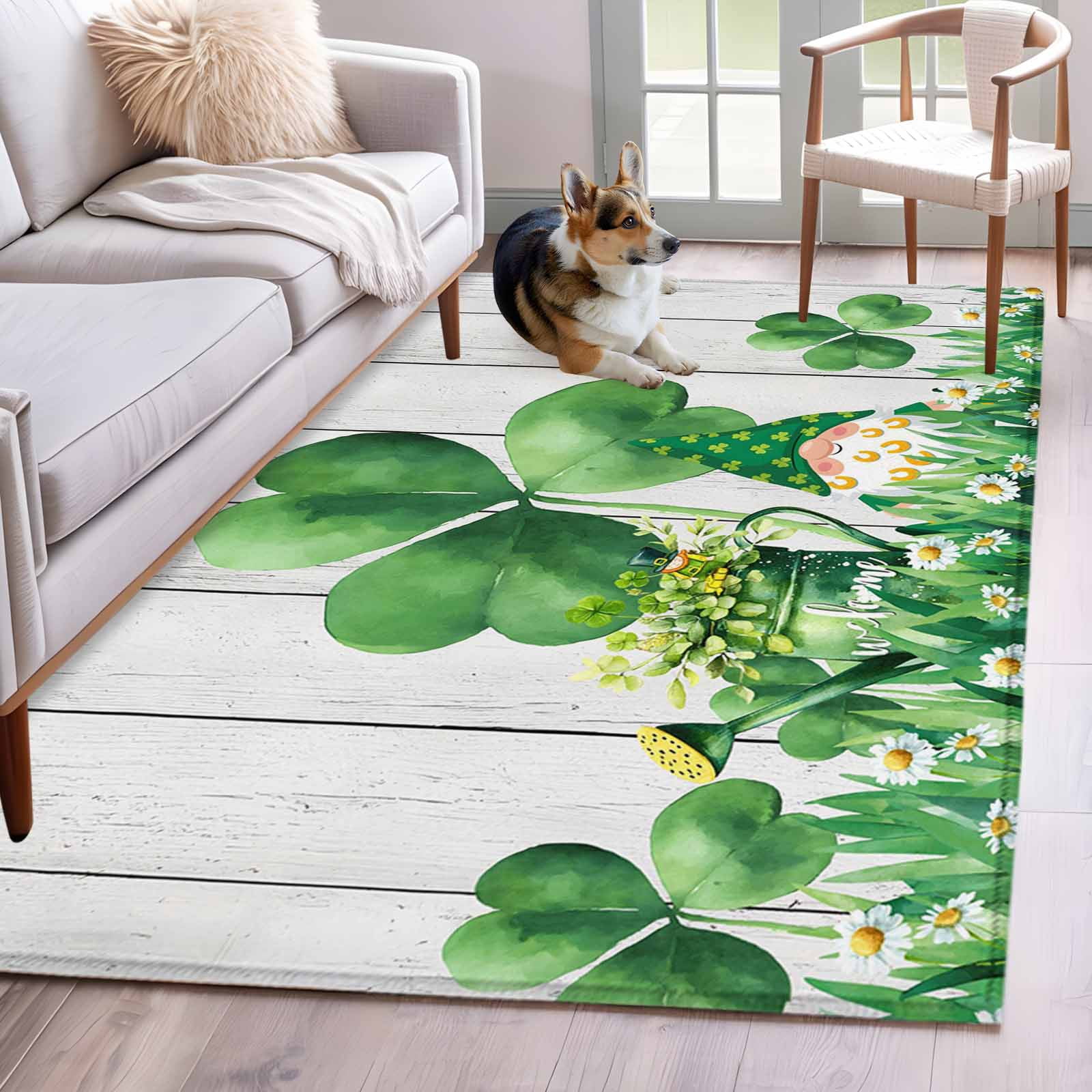 Area Rugs for Living Room 4x6 Ft, St. Patrick's Day Non Slip Area Rugs ...