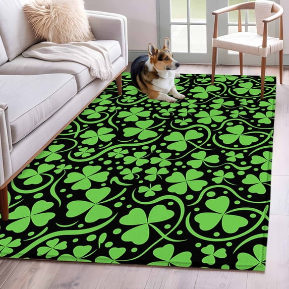 Area Rugs for Living Room 4x6 Ft, St. Patrick's Day Non Slip Area Rugs ...