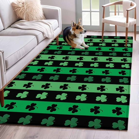 Area Rugs for Living Room 4x6 Ft, St. Patrick's Day Non Slip Area Rugs ...