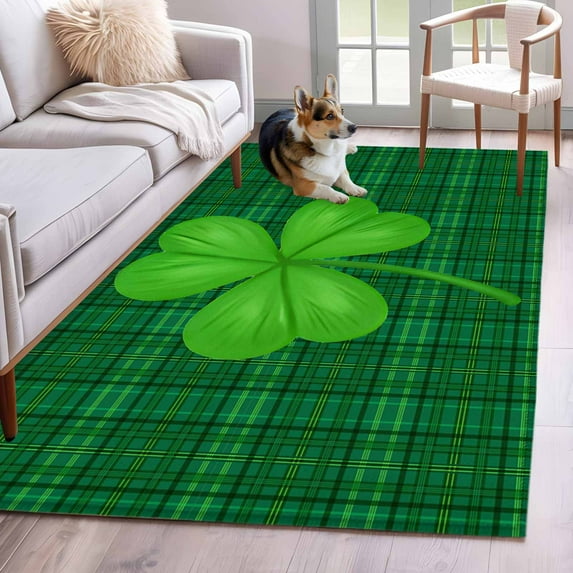 Area Rugs for Living Room 4x6 Ft, St. Patrick's Day Non Slip Area Rugs ...