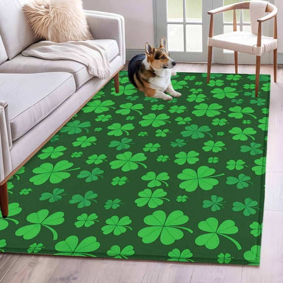 Area Rugs for Living Room 4x6 Ft, St. Patrick's Day Non Slip Area Rugs ...