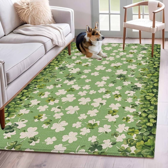 Area Rugs for Living Room 4x6 Ft, St. Patrick's Day Non Slip Area Rugs ...