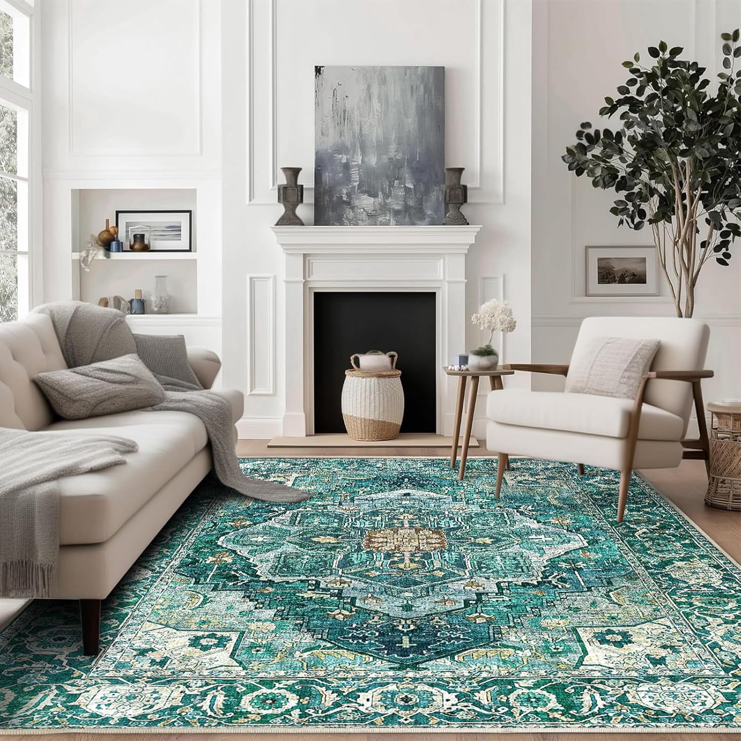 Area Rugs for Living Room - 8x10 Area Rugs, Machine Washable Rugs 8x10 ...