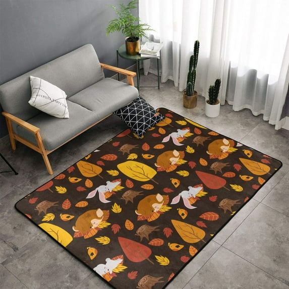 Area Rugs for Living Room Bedroom, 3x5 Soft Throw Rug Non-Slip Carpet ...