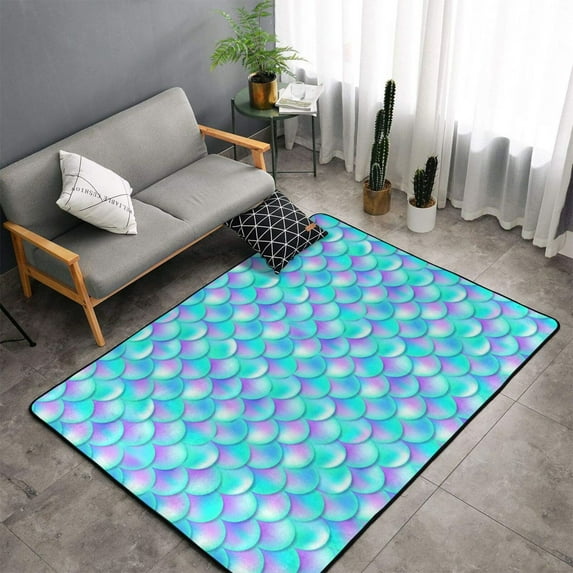 Area Rugs for Living Room Bedroom, 3x5 Soft Throw Rug Non-Slip Carpet ...