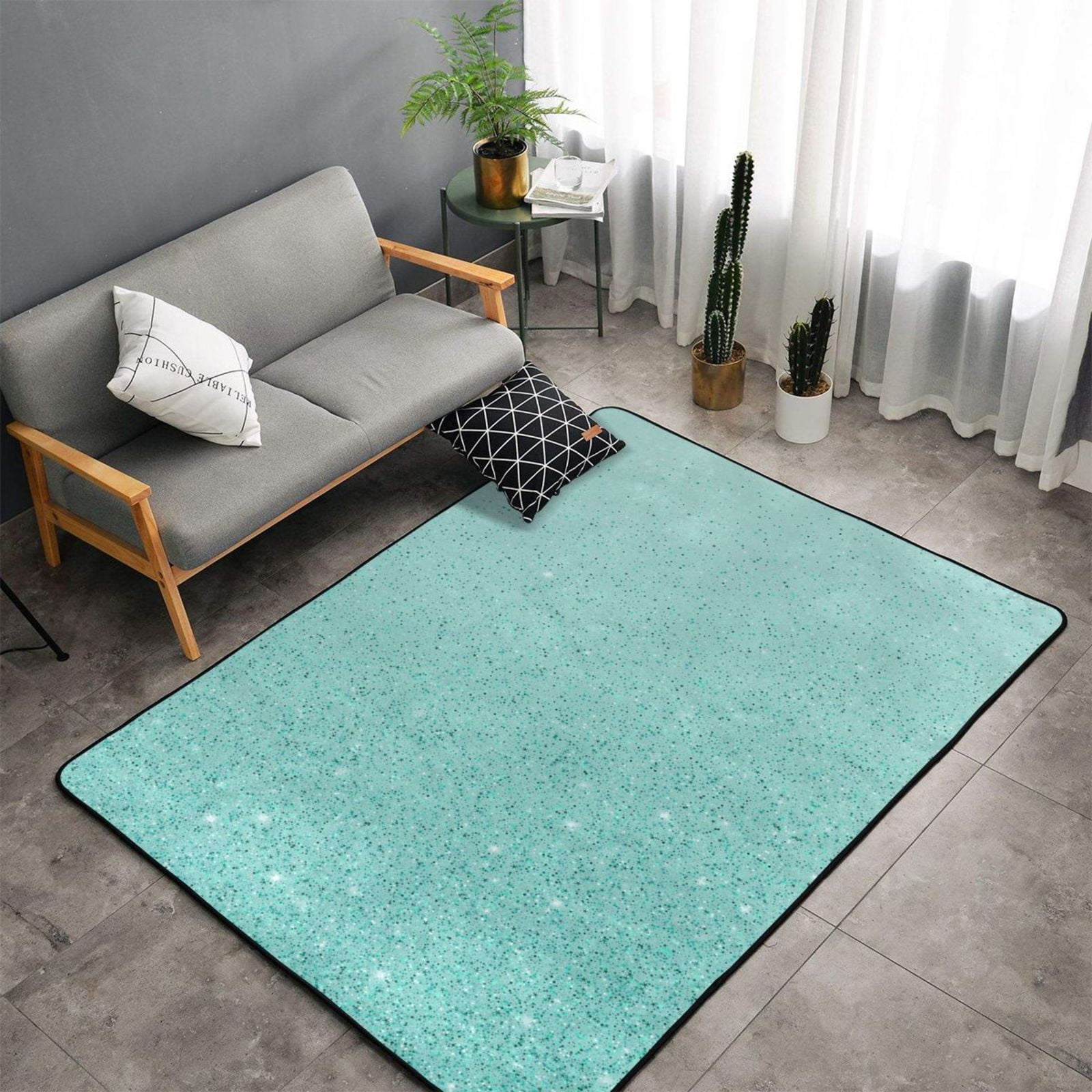 Area Rugs for Living Room Bedroom, 3x5 Soft Throw Rug Non-Slip Carpet ...