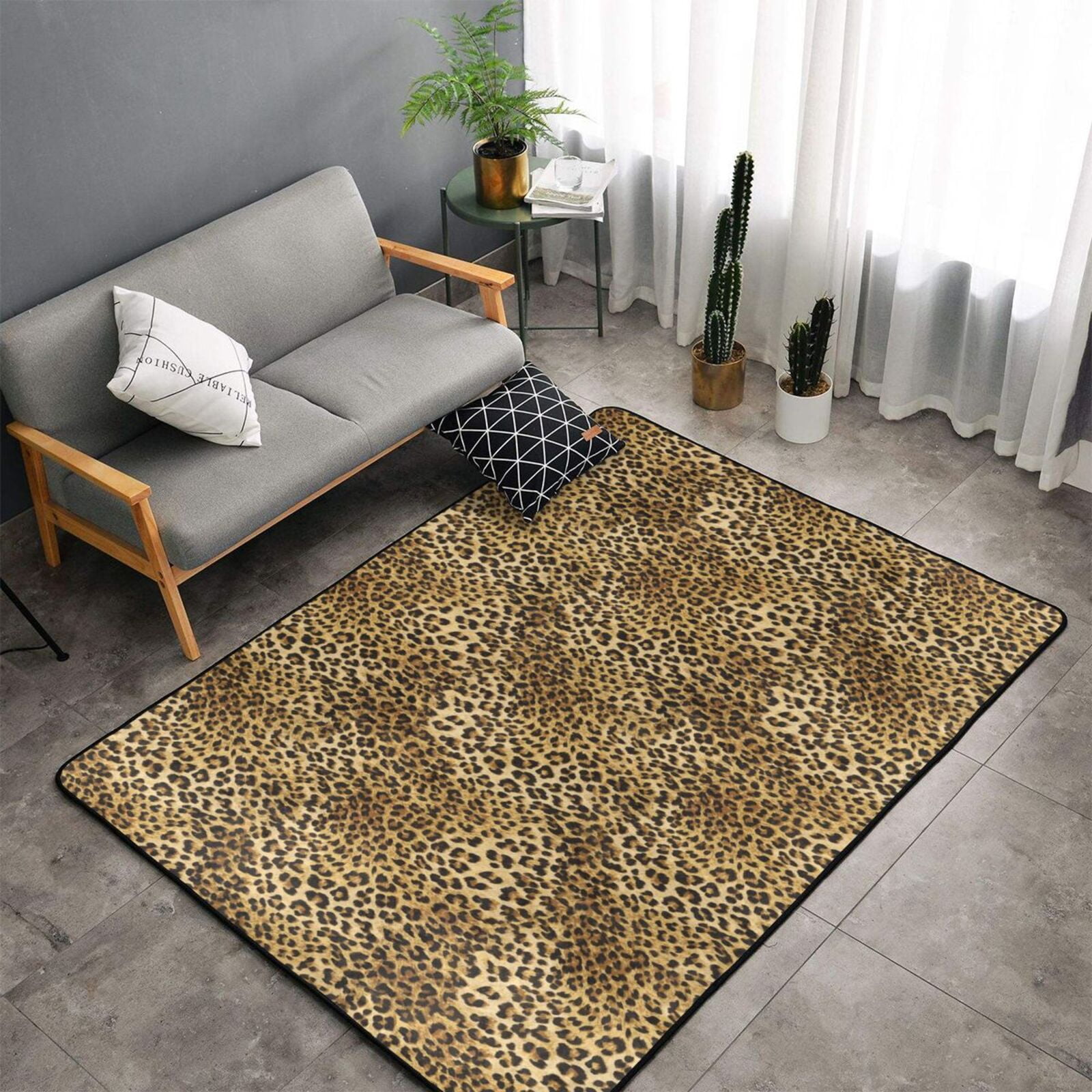 Area Rugs for Living Room Bedroom, 3x5 Soft Throw Rug Non-Slip Carpet ...