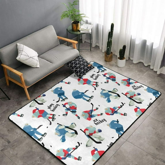 Area Rugs for Living Room Bedroom, 3x5 Soft Throw Rug Non-Slip Carpet ...