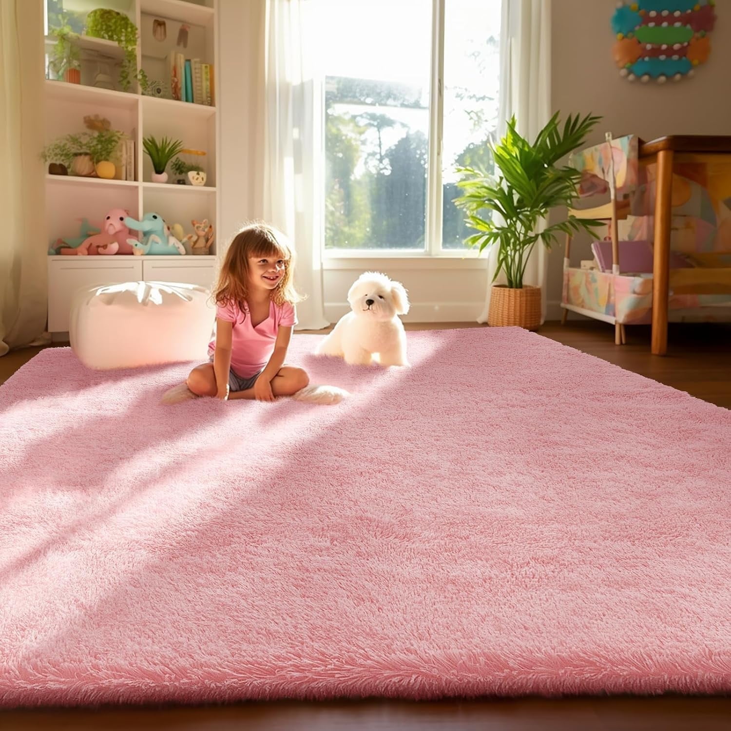 Area Rugs for Living Room Bedroom, 5x8 Ultra Soft Comfy Fluffy ...