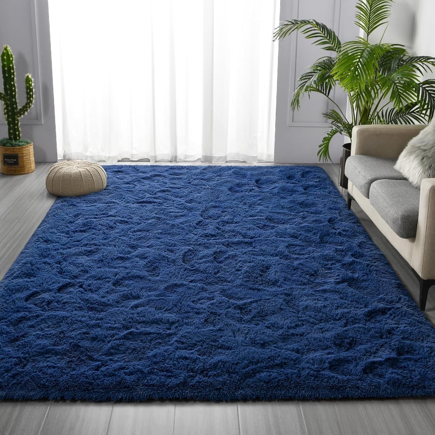 Area Rugs for Living Room Bedroom, 6x9 Ultra Soft Comfy Fluffy ...