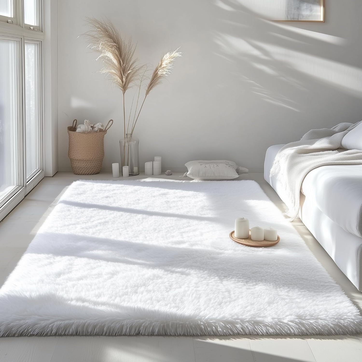 Cshidworld Ultra Soft 8x10 Inch Area Rug Fluffy Thickened Memory Foam ...