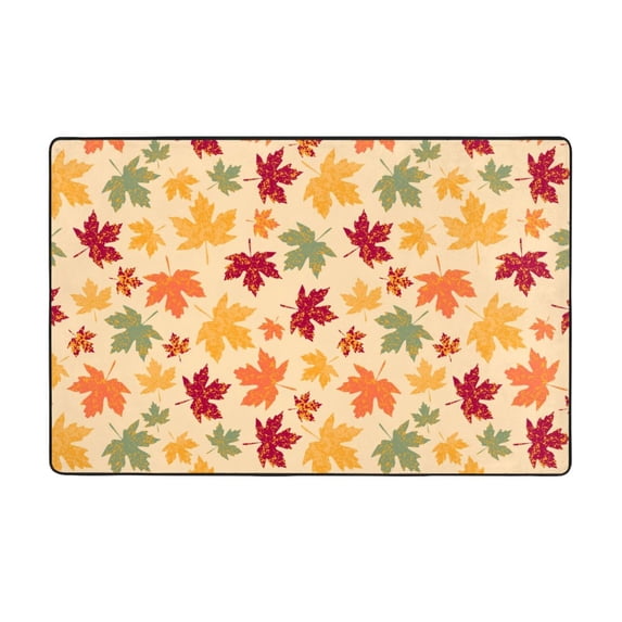 Area Rugs For Living Room Decor - Autumn Maple Leaves Anti Slip Throw ...