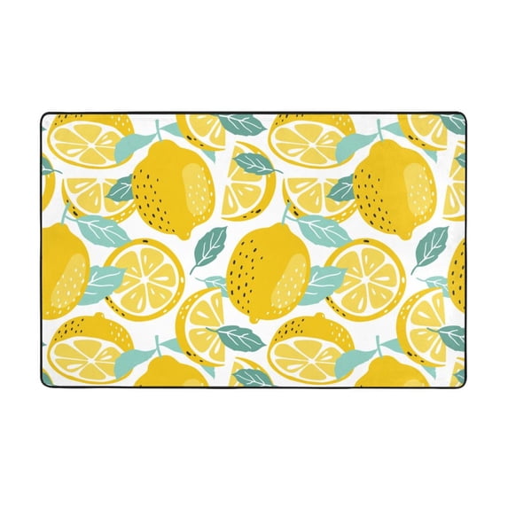 Area Rugs For Living Room Decor - Cute Lemon Sweet Sour Anti Slip Throw ...