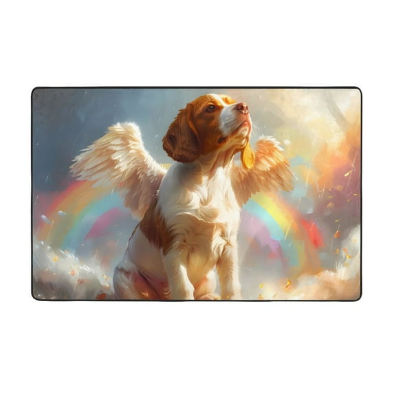 Area Rugs For Living Room Decor - Rainbow English Cocker Spaniel Anti ...