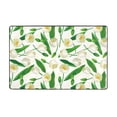 Area Rugs For Living Room Decor - Tulips Flowers Leaves Anti Slip Throw ...
