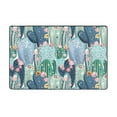 Area Rugs For Living Room Decor - cartoon Cactus blooming Anti Slip ...