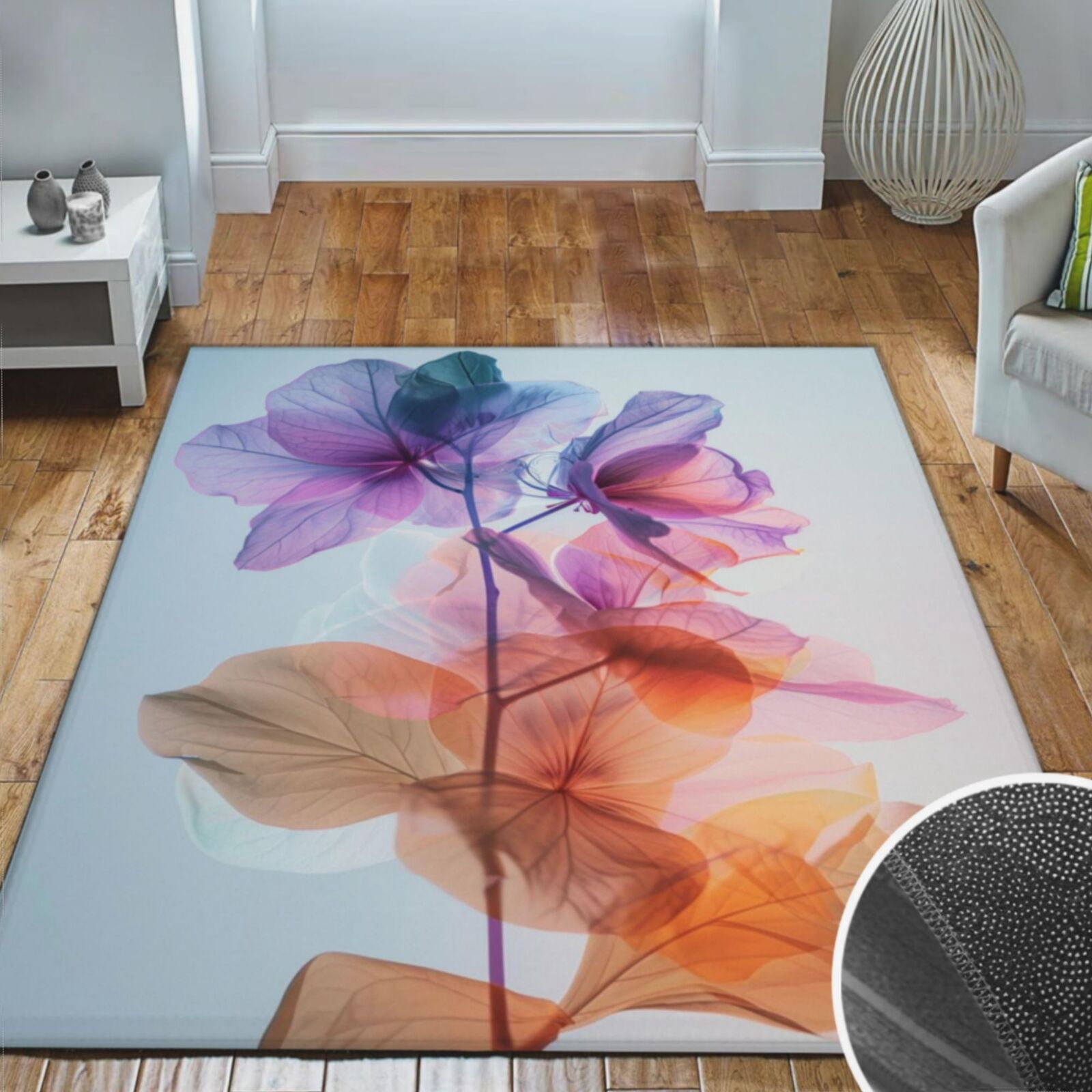 Area Rugs Living Room, Soft Crystal Carpet Mat For Bedroom Area Rug Non ...