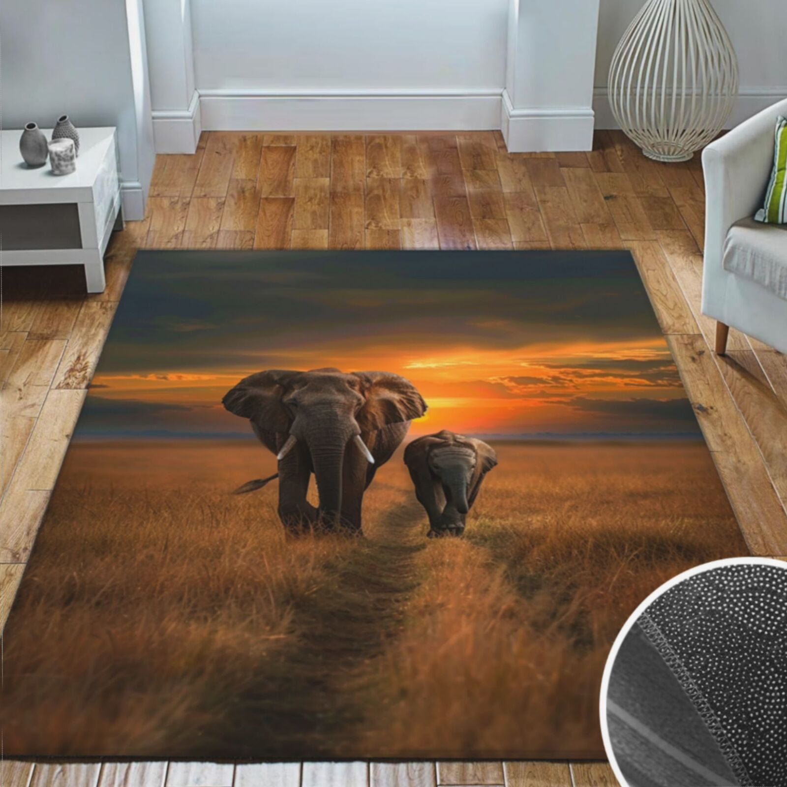 Area Rugs Living Room, Soft Crystal Carpet Mat For Bedroom Area Rug Non Slip Washable Floor Rug ...