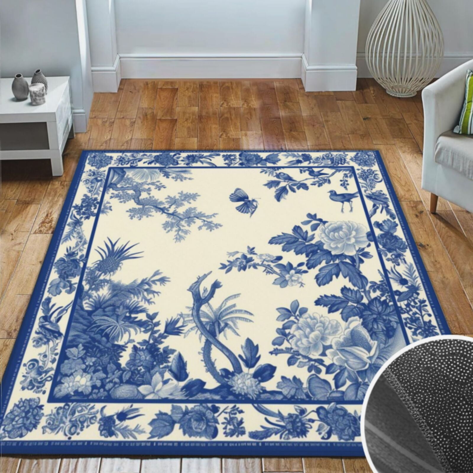 Area Rugs Living Room, Soft Crystal Carpet Mat For Bedroom Area Rug Non ...