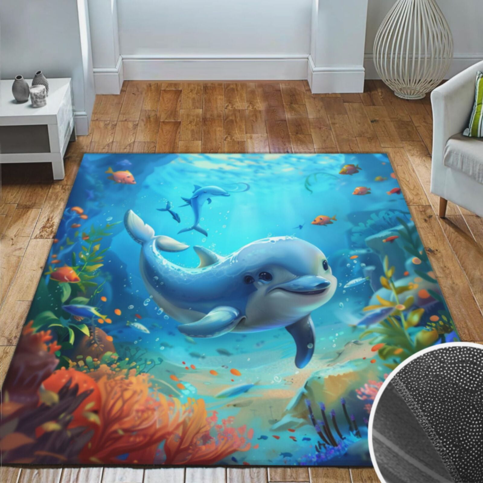 Area Rugs Living Room, Soft Crystal Carpet Mat For Bedroom Area Rug Non ...