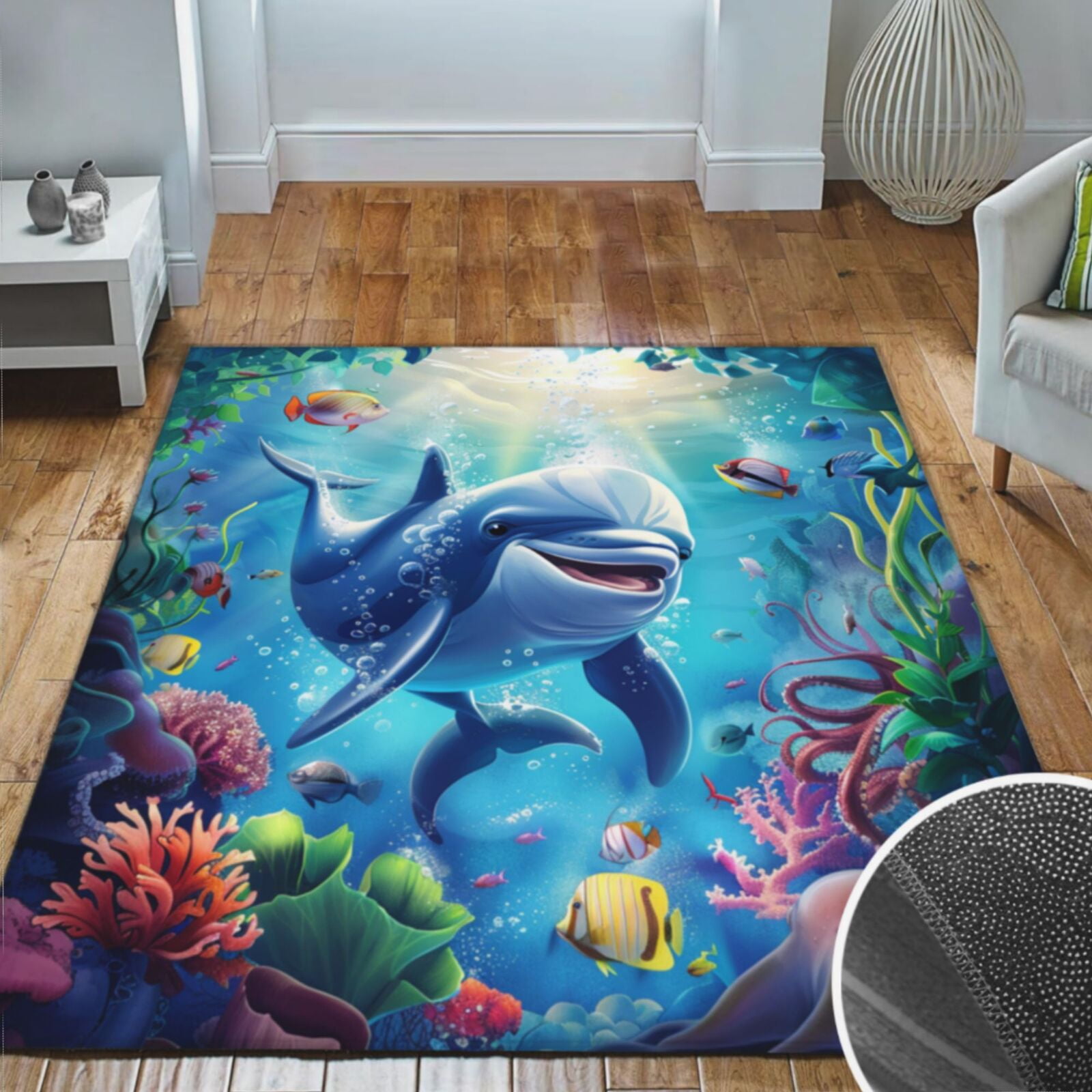 Area Rugs Living Room, Soft Crystal Carpet Mat For Bedroom Area Rug Non ...