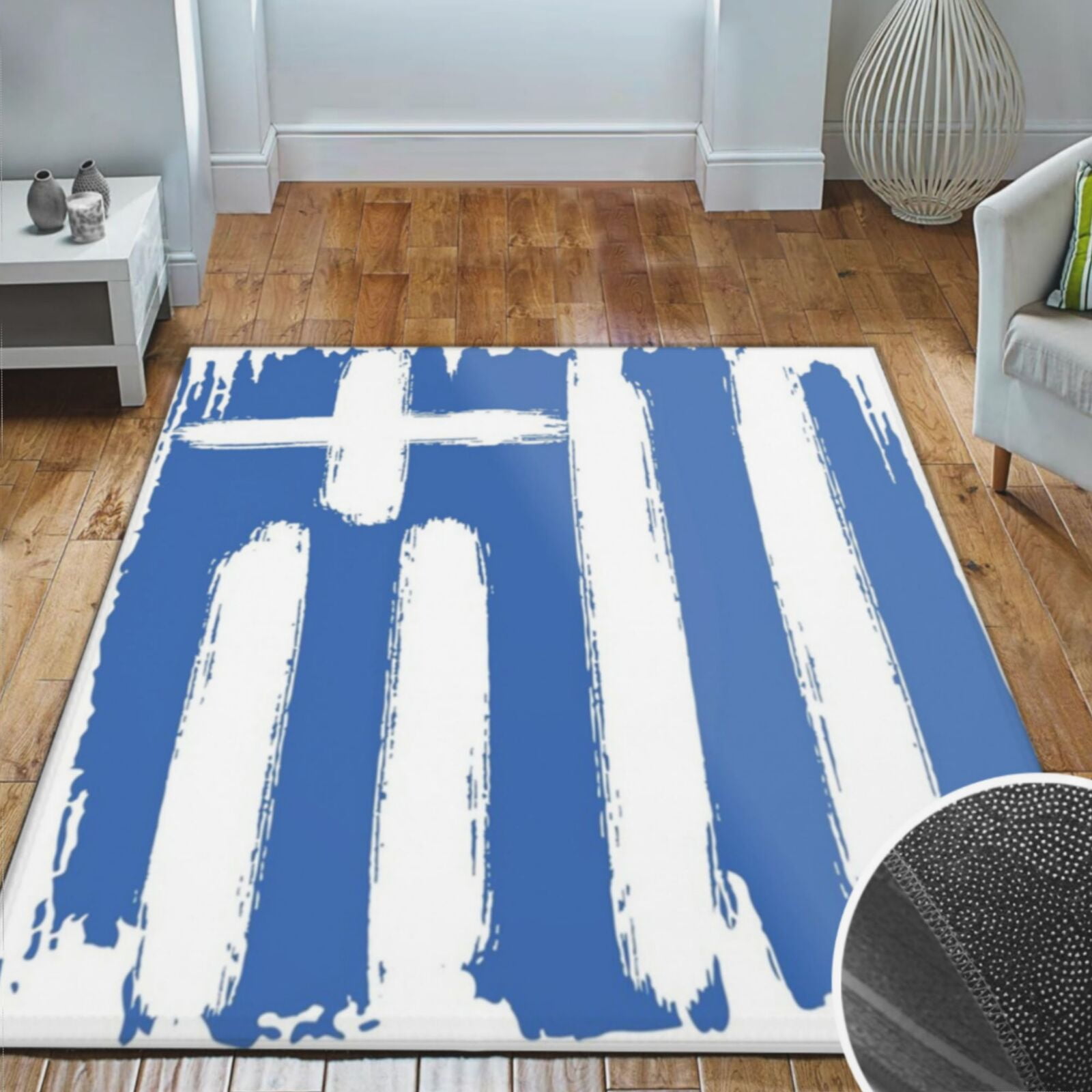 Area Rugs Living Room, Soft Crystal Carpet Mat For Bedroom Area Rug Non ...