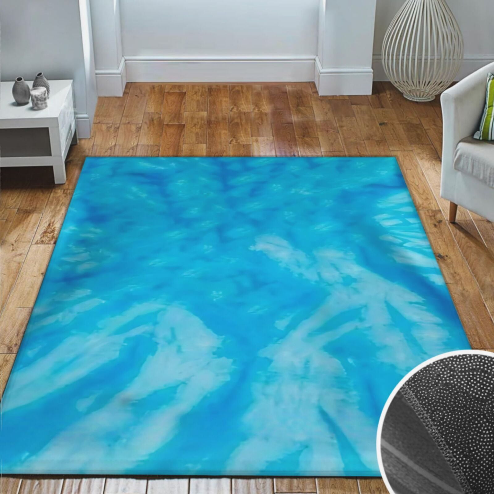Area Rugs Living Room, Soft Crystal Carpet Mat For Bedroom Area Rug Non ...