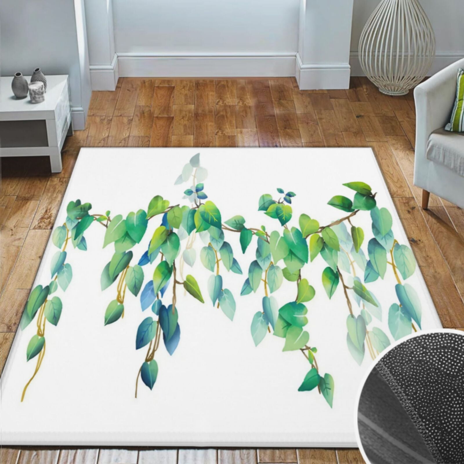 Area Rugs Living Room, Soft Crystal Carpet Mat For Bedroom Area Rug Non ...