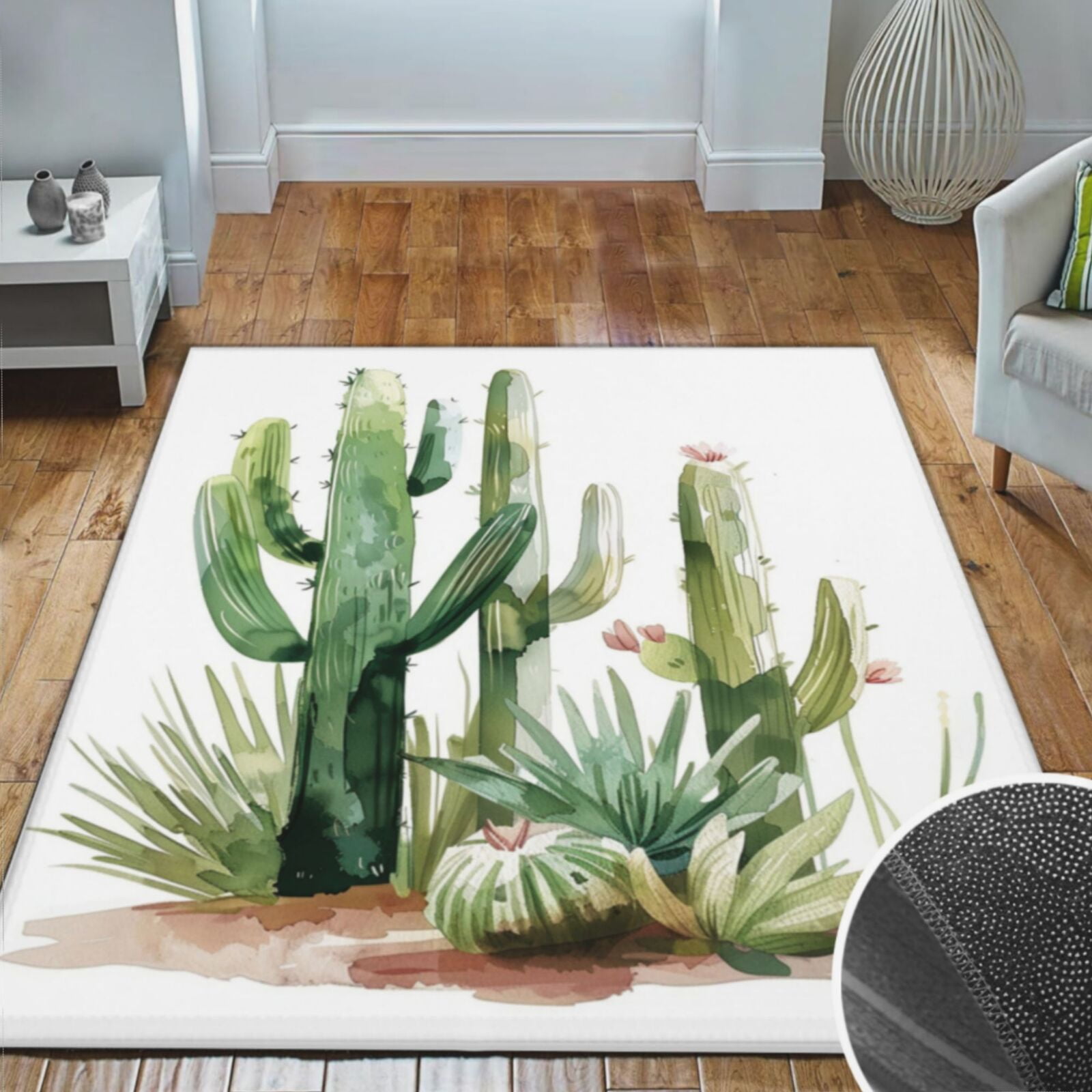 Area Rugs Living Room, Soft Crystal Carpet Mat For Bedroom Area Rug Non ...