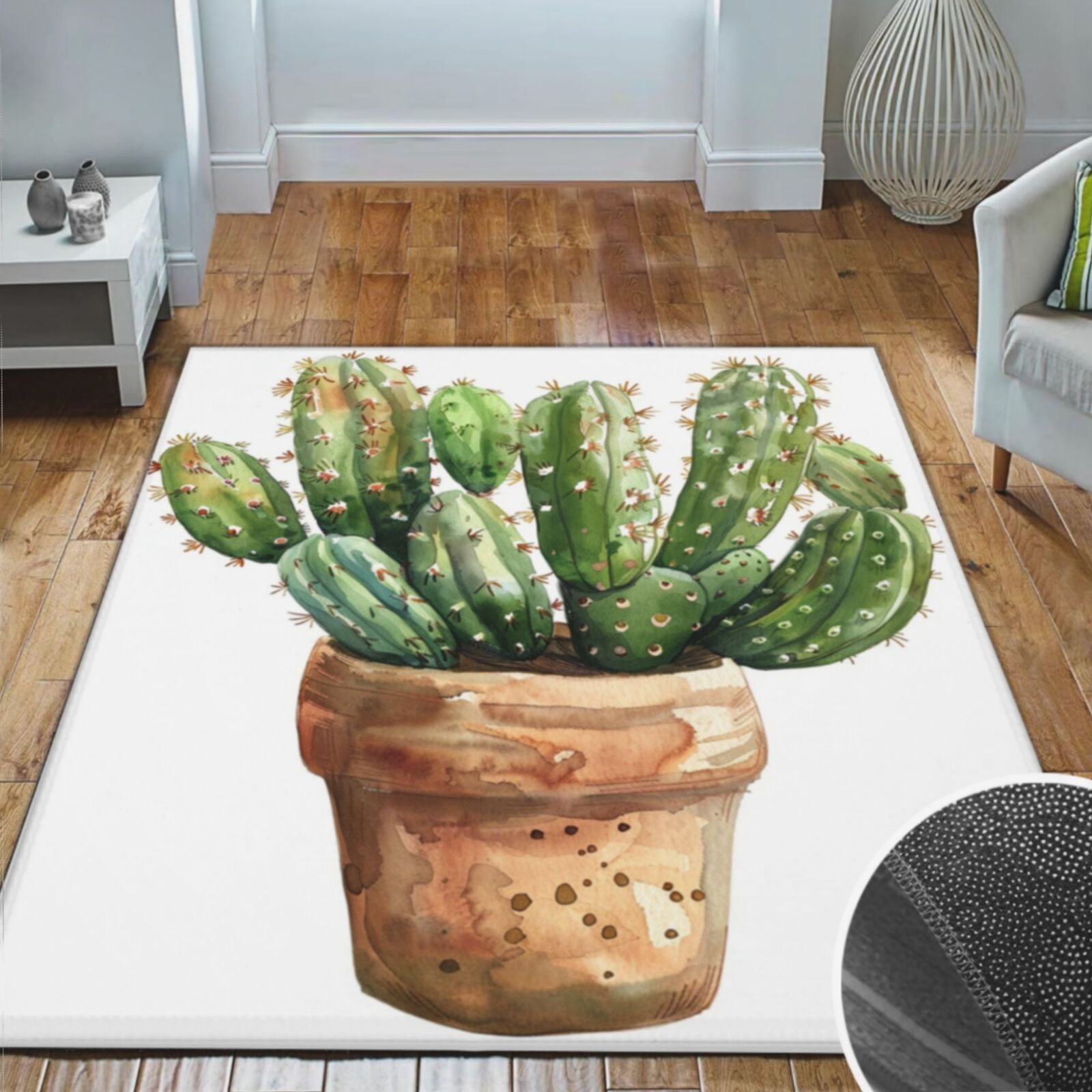 Area Rugs Living Room, Soft Crystal Carpet Mat For Bedroom Area Rug Non ...