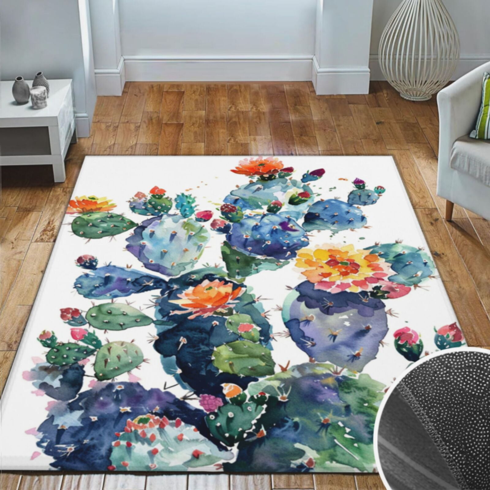 Area Rugs Living Room, Soft Crystal Carpet Mat For Bedroom Area Rug Non ...